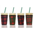 4-Pack Medium (22-24oz) Reusable Neoprene Insulator Sleeve for Iced ...