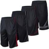 4 Pack: Men's Quick Dry Performance Athletic Shorts with Pockets for ...