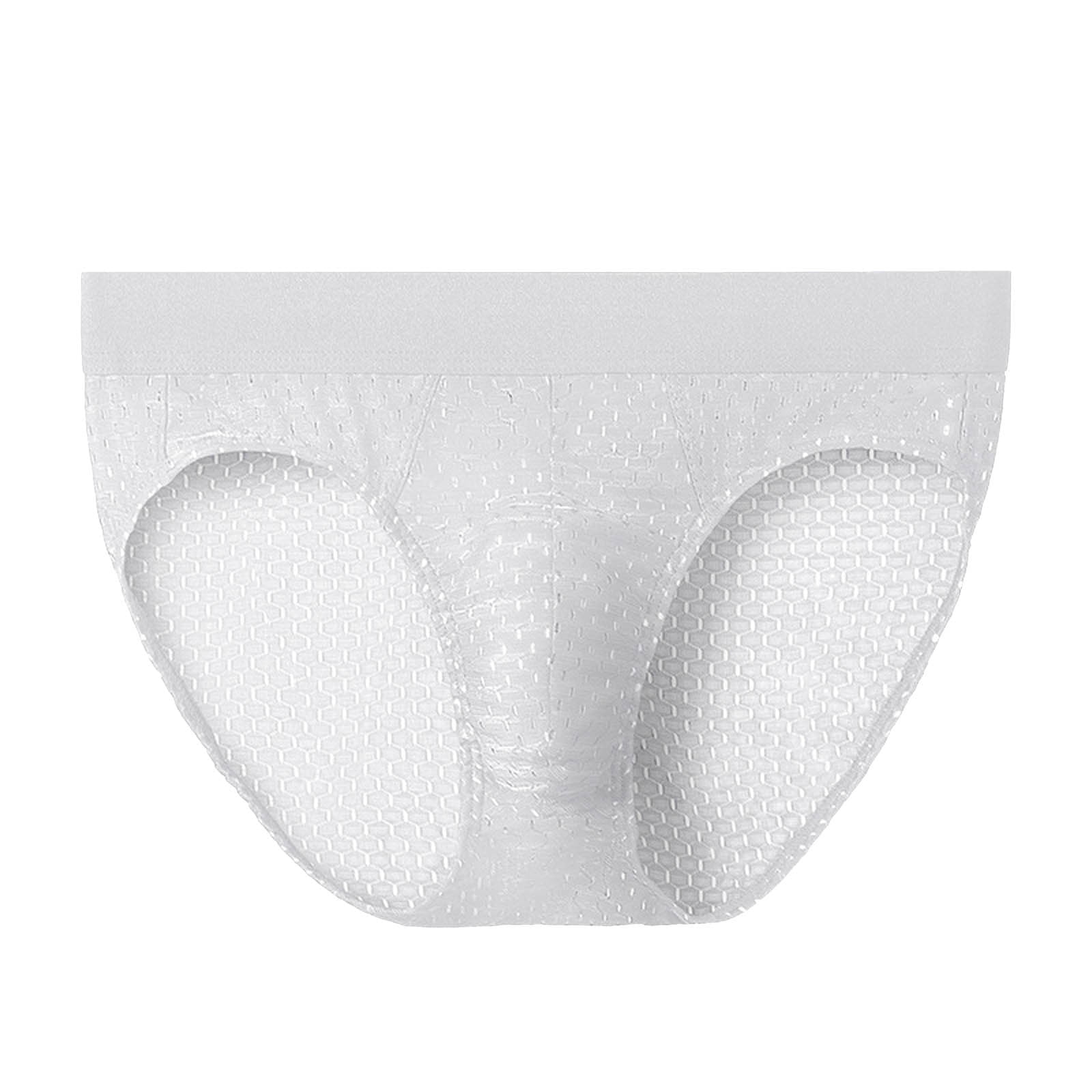 4 Pack Men's Underwear Briefs Fashion Adult Low Rise Open Polyester ...
