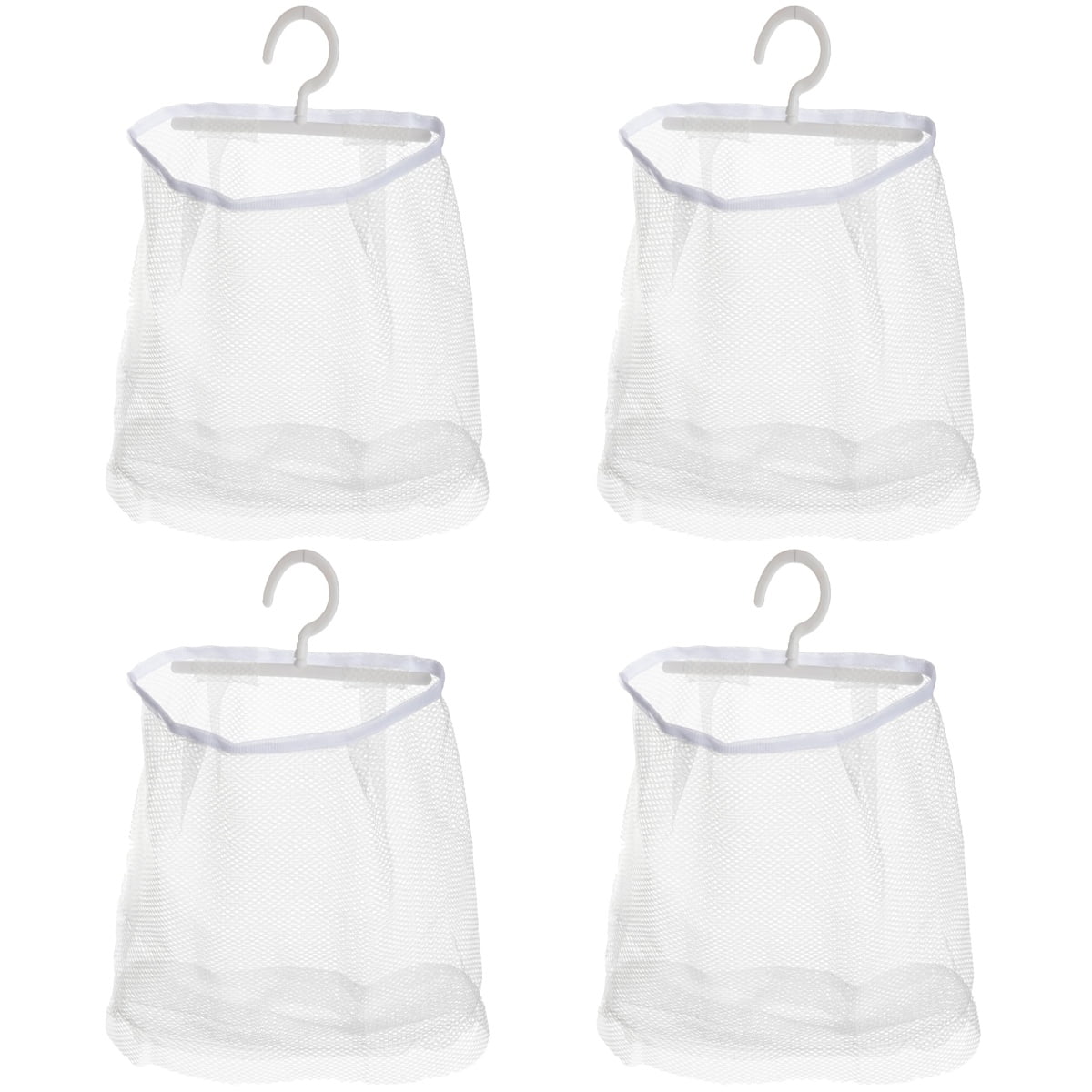 4 Pack Mesh Hanging Bag Laundry Bags Peg Bag Washer Bags Clothespin ...