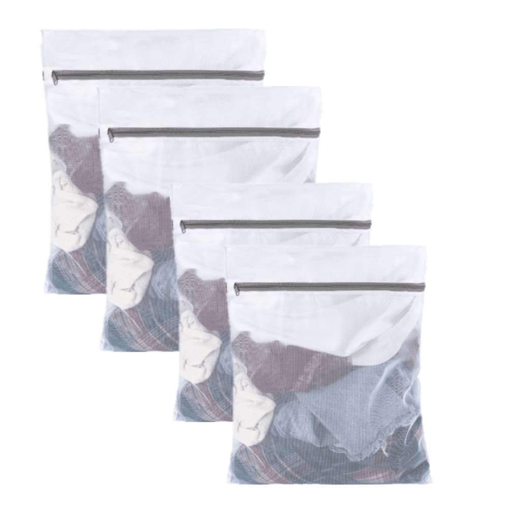 4 Pack Mesh Laundry Bags for Delicates (2XL+2L), Laundry Bags Mesh Wash ...