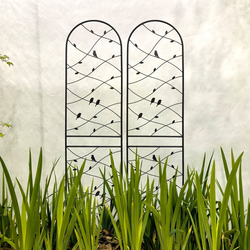 4 Pack Metal Garden Trellis 71" x 19.7" Rustproof Trellis for Climbing ...