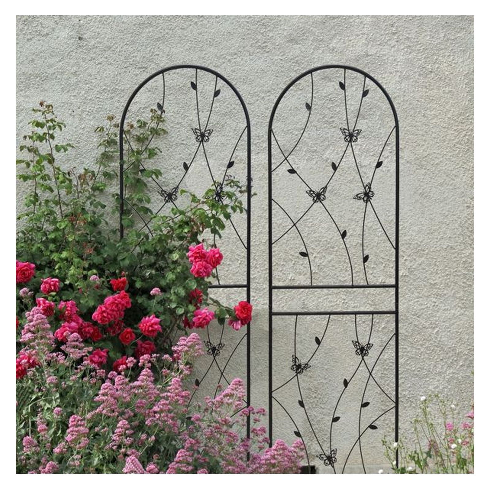 4 Pack Metal Garden Trellis 71" x 19.7" Rustproof Trellis for Climbing ...