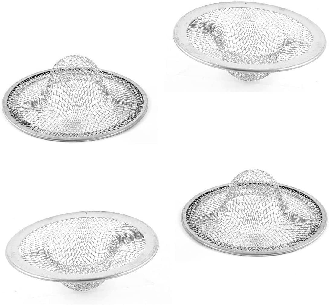 4 Pack Metal Sink Strainer Mesh for Kitchen Stainless Steel Sink Basket ...
