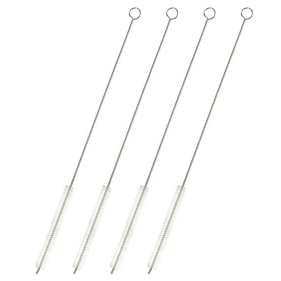 4-Pack Metal Straw Cleaner - Extra Long Stainless Steel Portable Brush ...