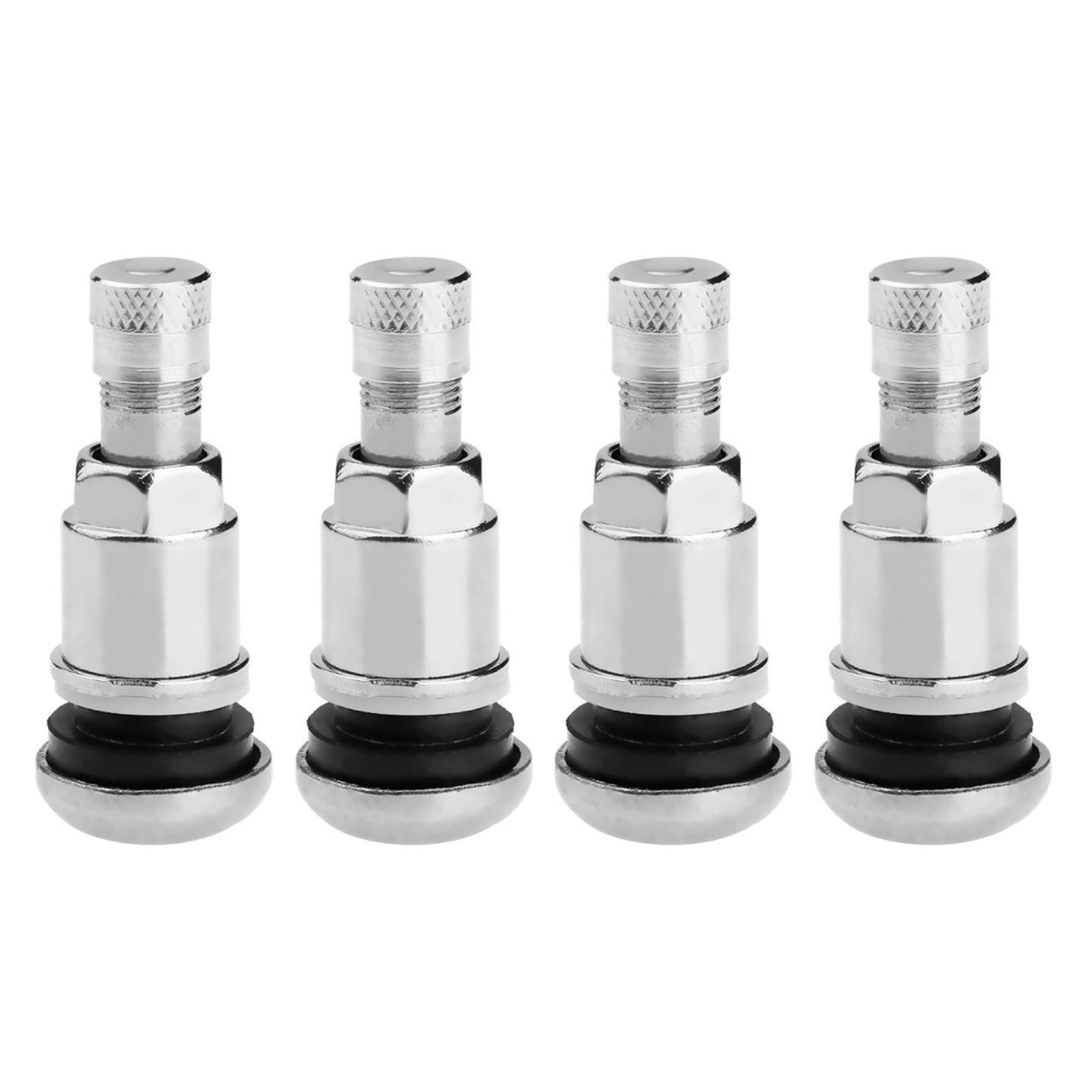 4 Pack Metal Tire Stems Stainless Steel Vacuum Tire Valves Stems Car ...