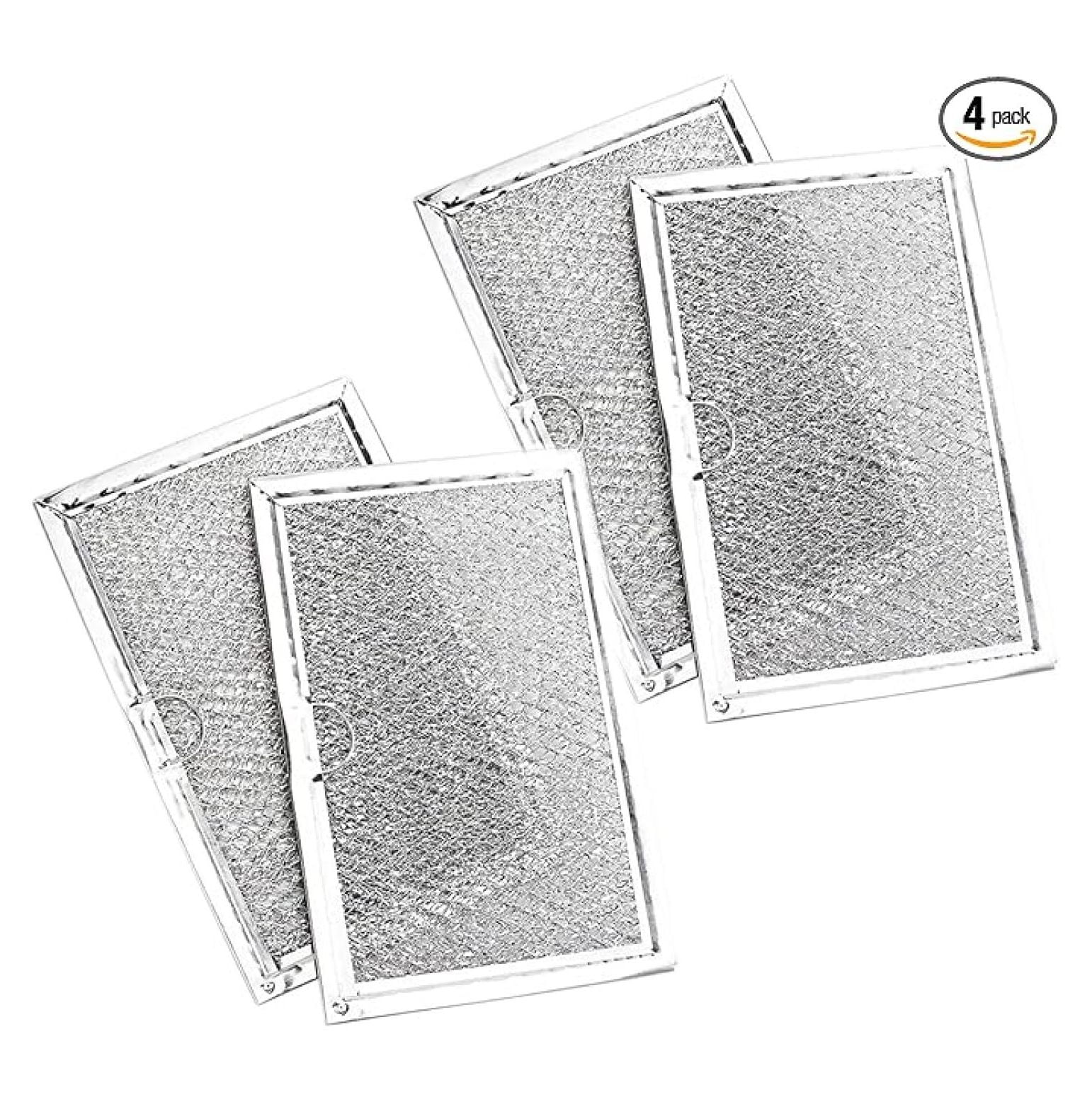 4 Pack Microwave Grease Filter,Compatible with 5304464105, 5304509444 ...