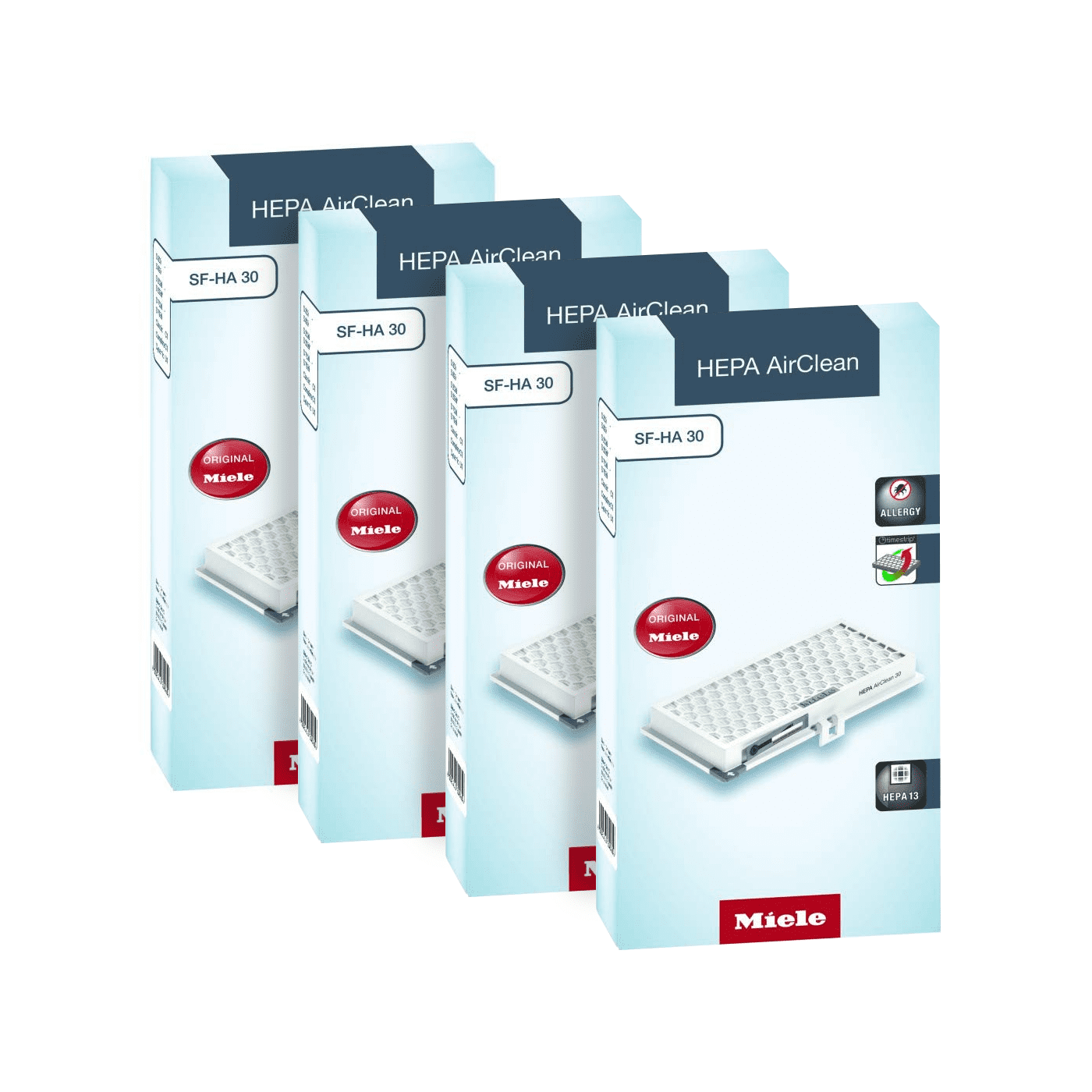 4 Pack | Miele Vacuum Cleaner Active HEPA Filter 315606 SF-HA30 MIE1003 ...