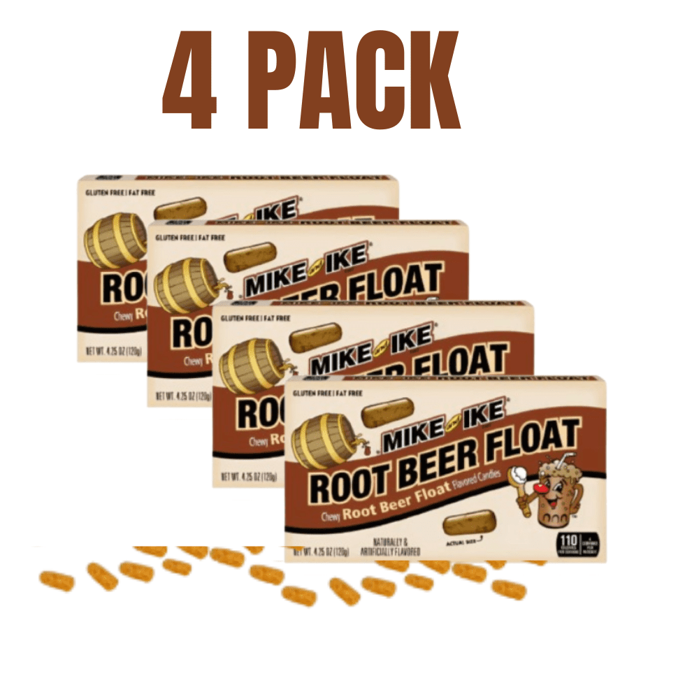 (4 Pack) Mike and Ike Root Beer Float Chewy Candy – 4.25 oz Theater ...