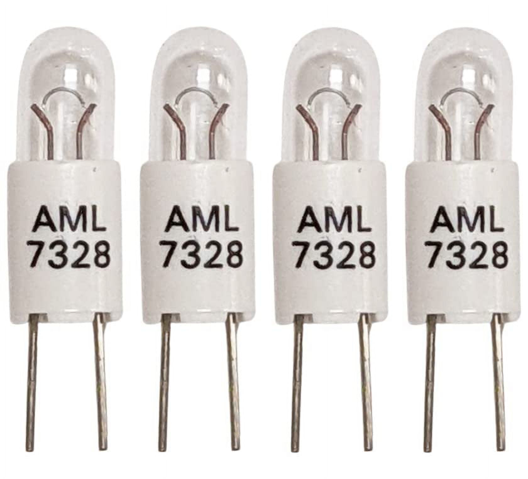 4 Pack Mini 5mm Incandescent Lamp Bi-Pin (2 Pin) Base 6V, 200mA (7.5mm ...