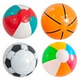 4 Pack Mini Beach Ball, 4.72" Mini Rainbow Beach Ball Bulk, Inflatable ...