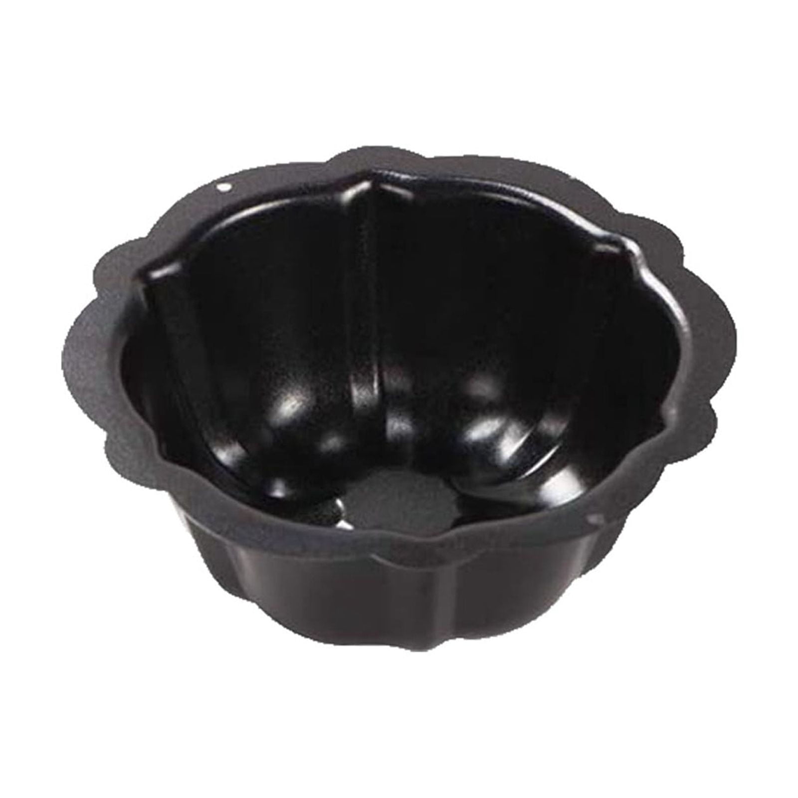 1 Pack Mini Cake Pan, 2.7 Inch Nonstick Fluted Tube Cake Pans, Black ...