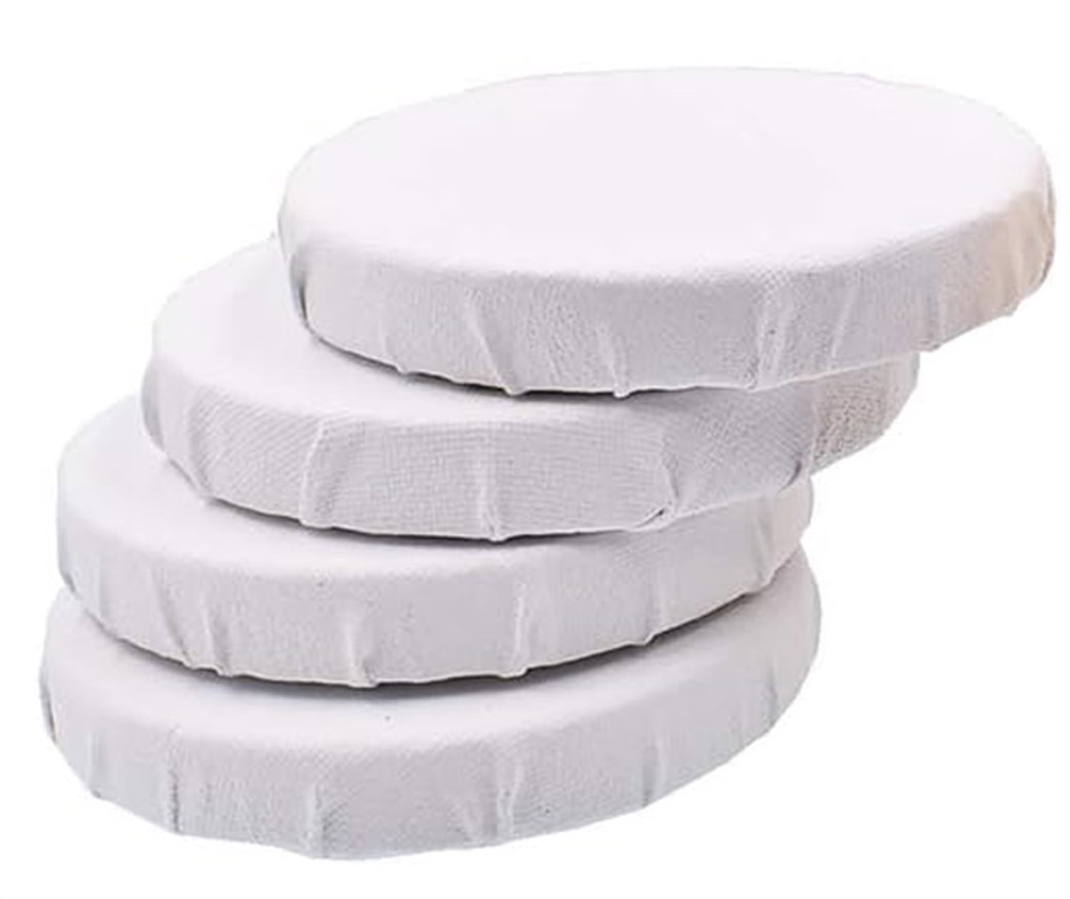 4 Pack Mini Canvas Panel,Happon 4 Inch Stretched Canvas Boards,Round ...