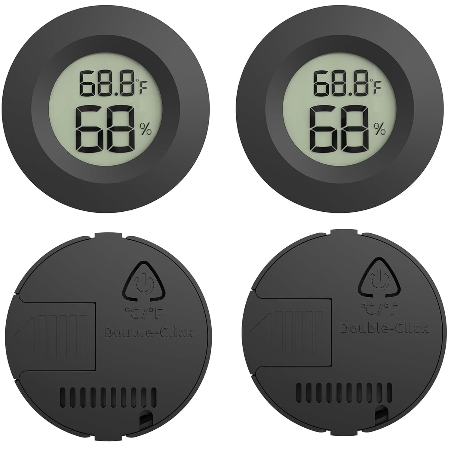 4 Pack Mini Digital Hygrometer Gauge Indoor Thermometer,Humidity Gauge ...