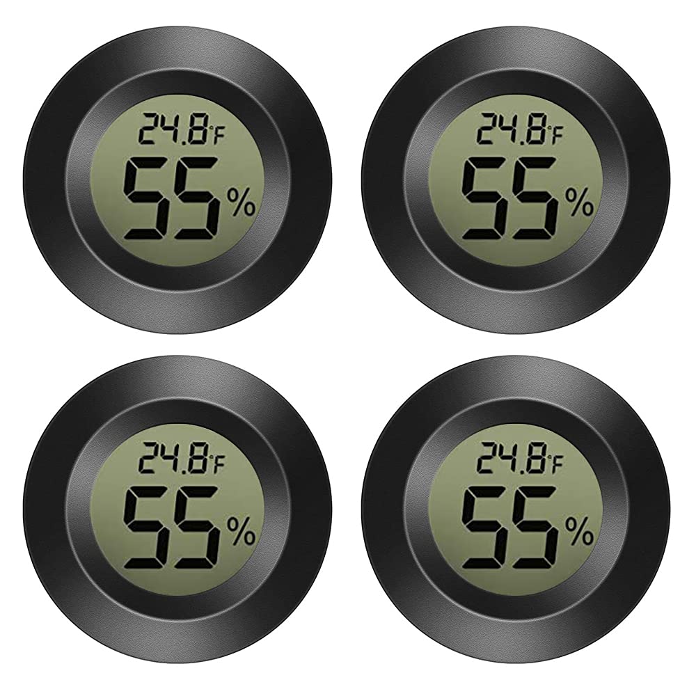 4 Pack Mini Digital Temperature Thermometer, Humidity, Thermometer ...