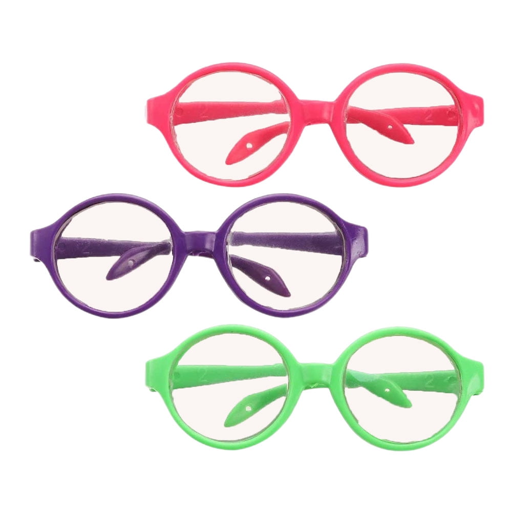 4 Pack Mini Doll Eyeglasses Baby Toy Matching Dress up Props - Walmart.com