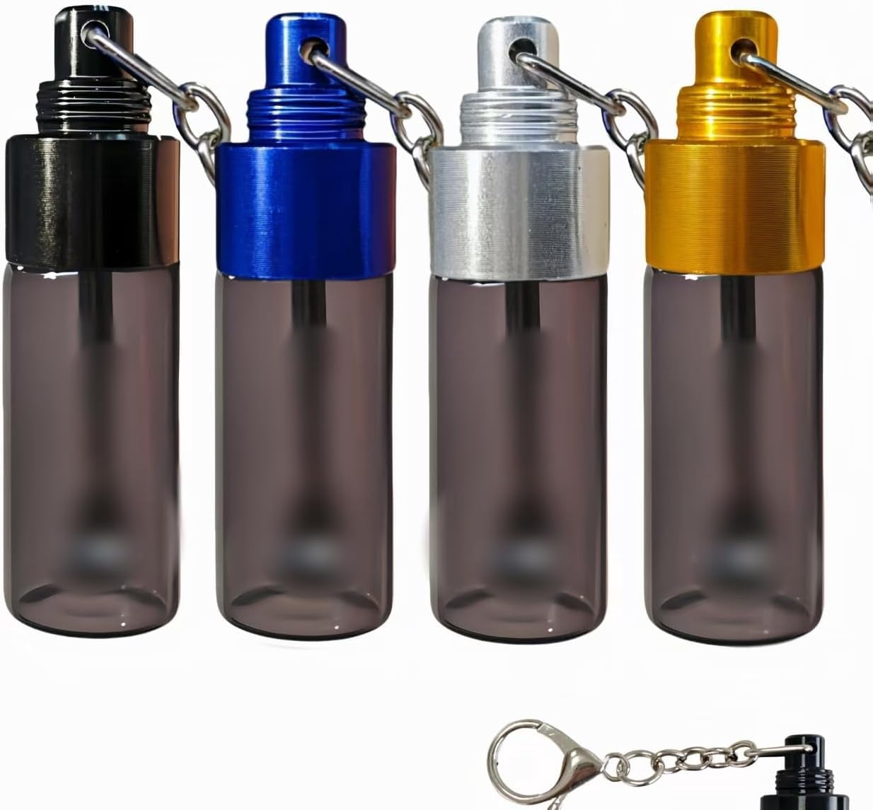 4-Pack Mini Glass Storage Jars, Airtight & Waterproof Containers ...