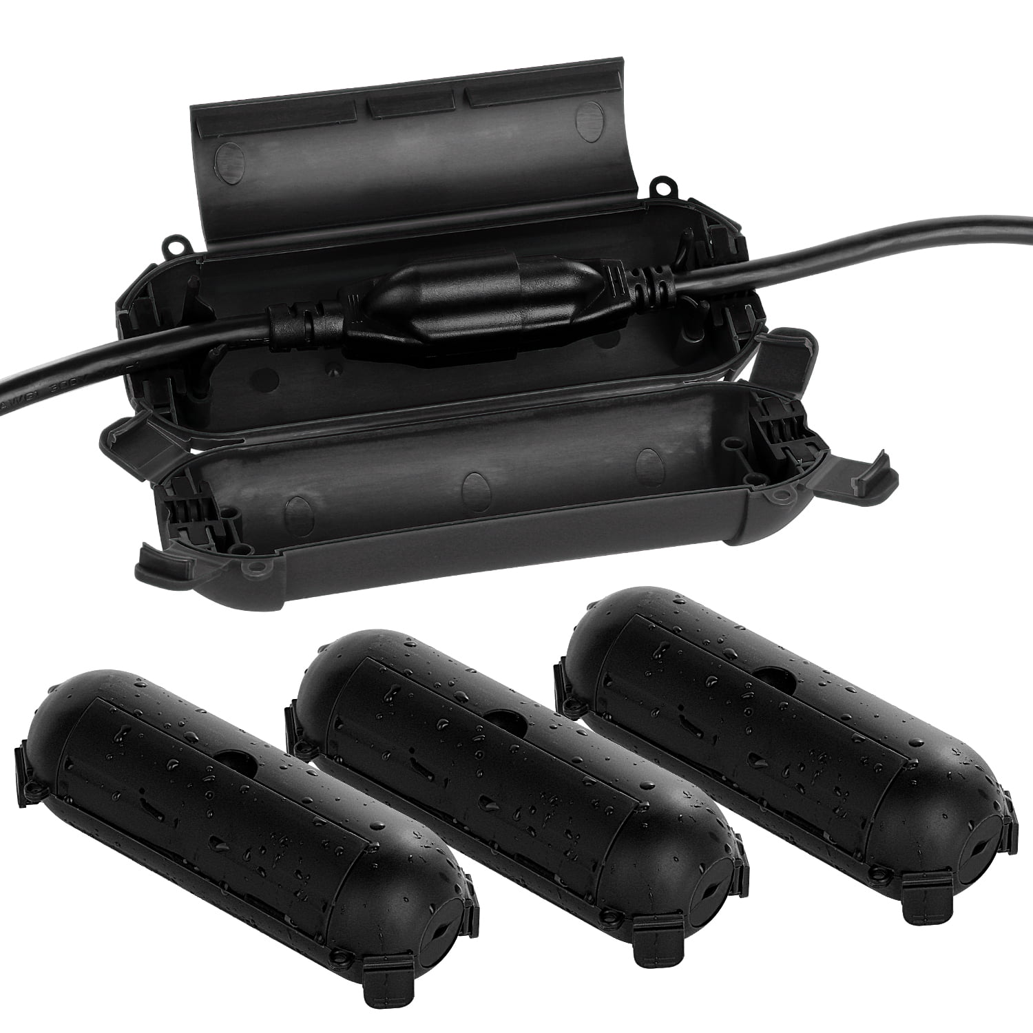 4 Pack Mini IP44 Waterproof Outdoor Connection Box with Lockable ...