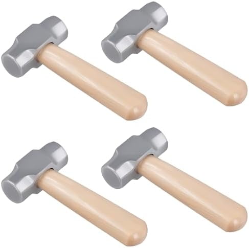4 Pack Mini Sledge Hammer, Sledge Hammer with Wood Handle, 1 LB Crack ...