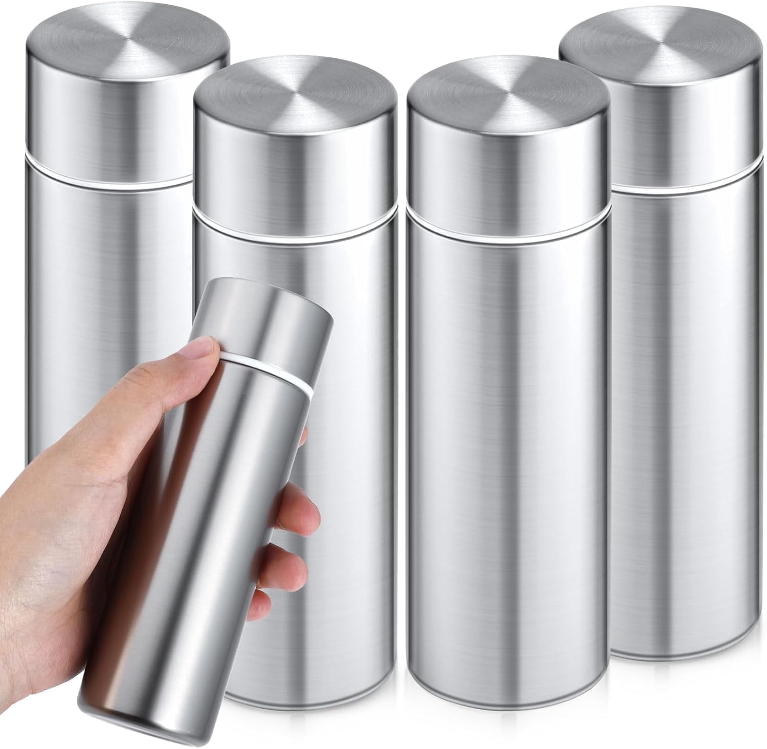 4 Pack Mini Water Bottles,4.4 oz Insulated Stainless Steel Bottle,Small ...