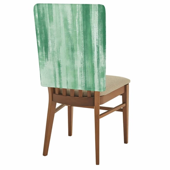 4 Pack Mint Green Paint Chair Back Covers Modern Abstract Green Stripes ...