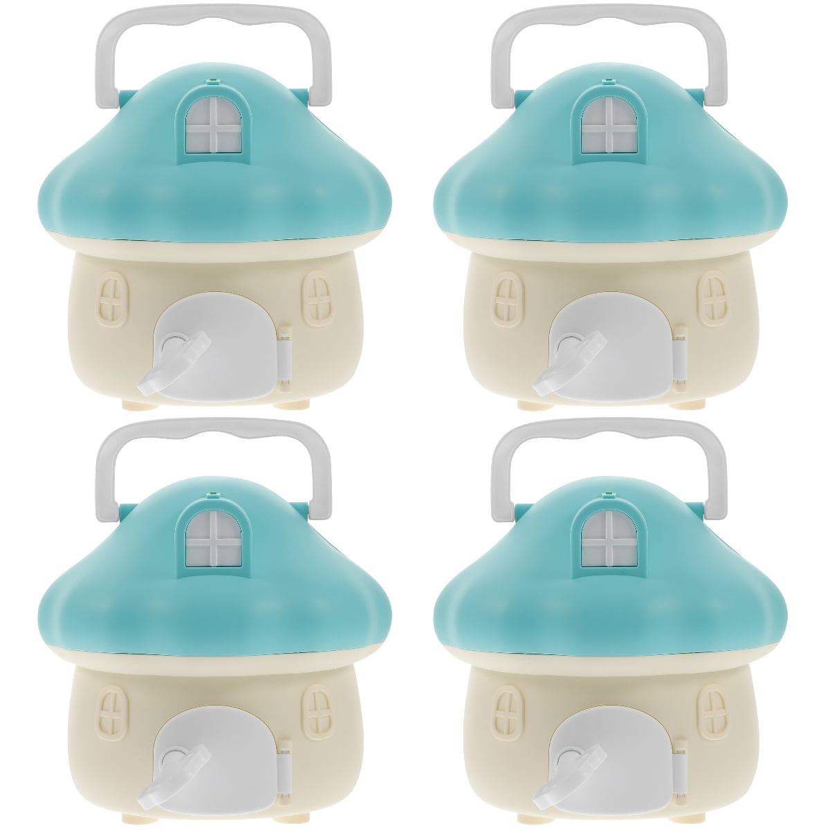 4 Pack Money Jar Household Coin Container Bank Kitchen Stickers Blue ...