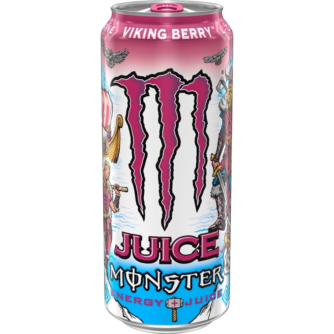 (4 Pack) Monster Energy Juice, Viking Berry, Juice + Energy Drink, 16 ...