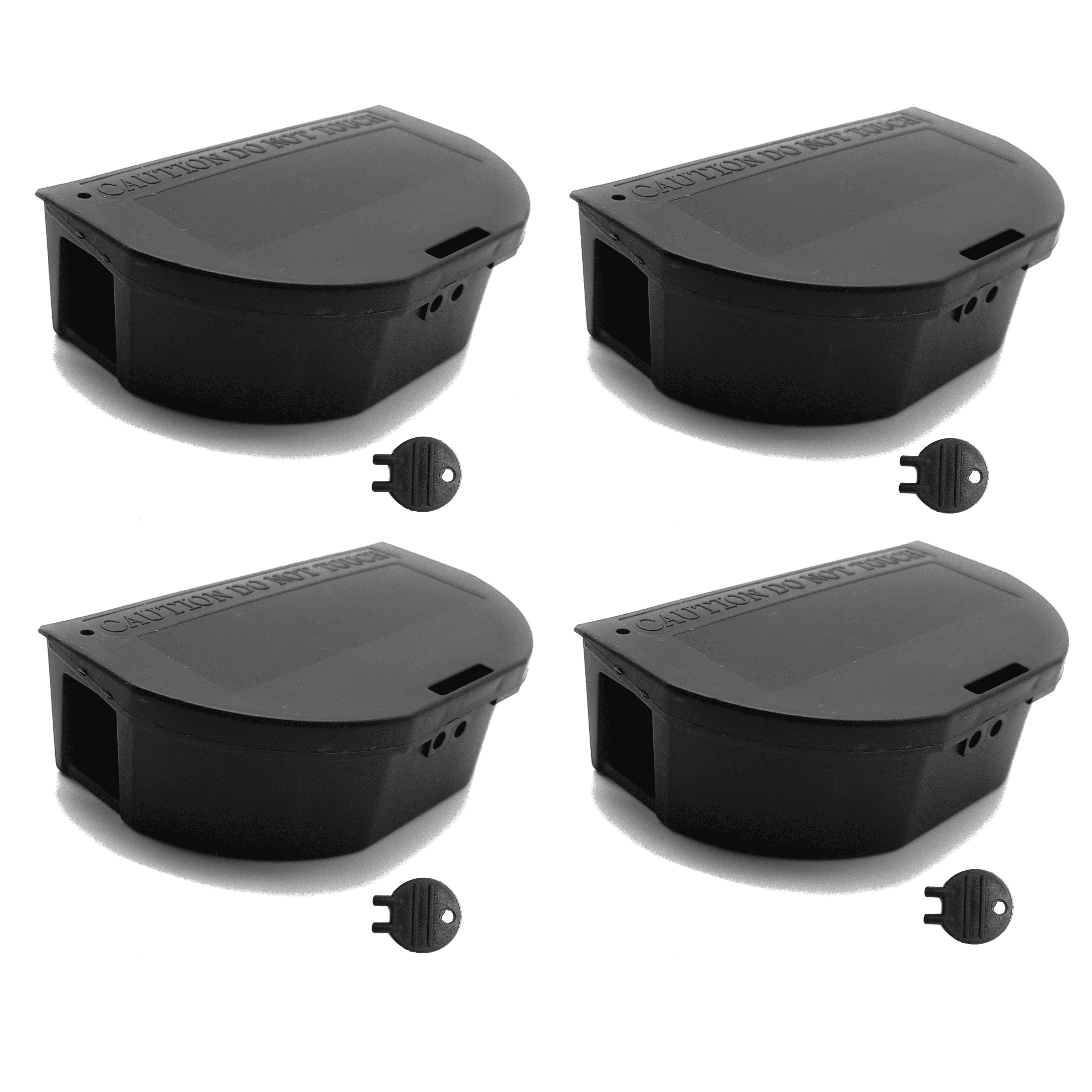 4 Pack - Mouse Bait Stations – Mice, Moles, Small Rodent Traps ...