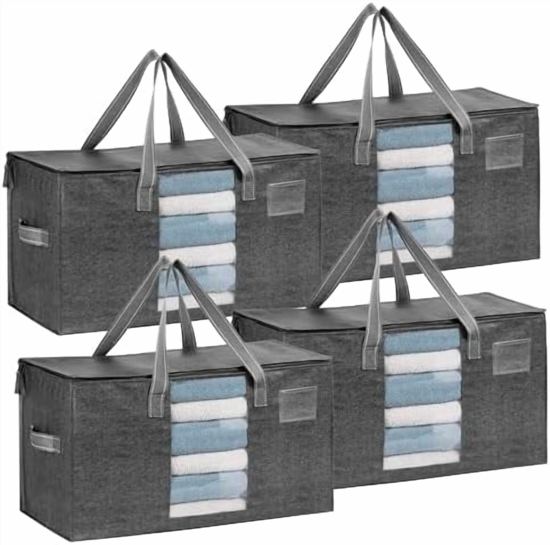 4 Pack Moving Bags, Comforter and Blanket Storage Bags for Closet ...