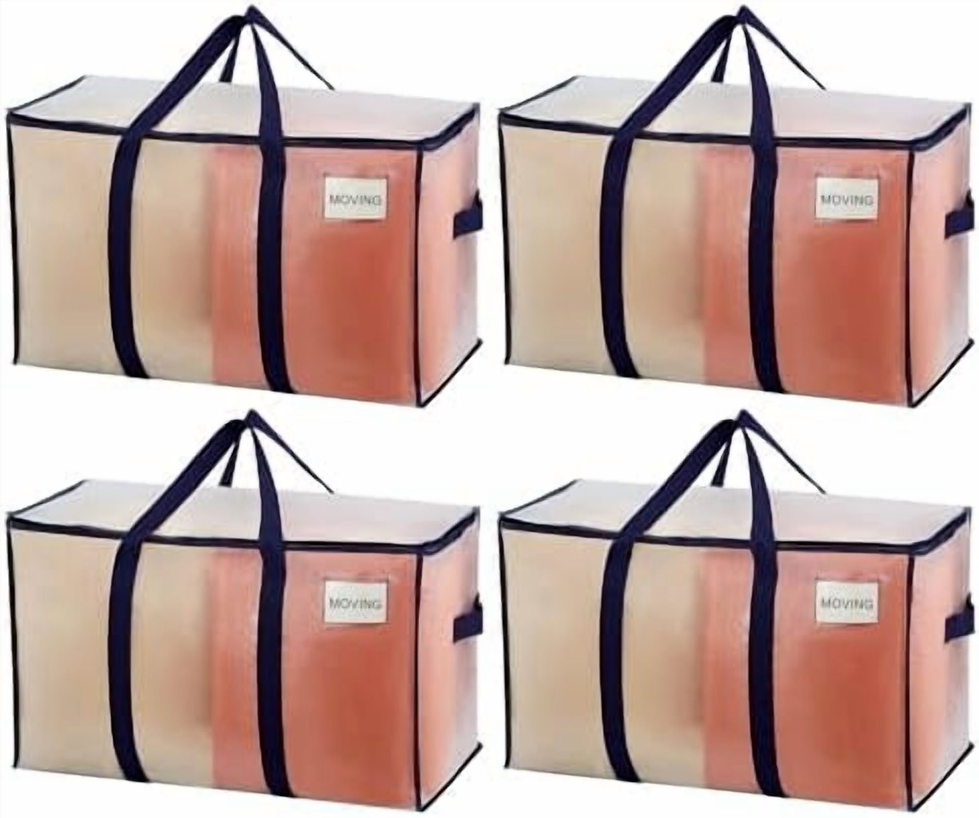 4 Pack Moving Bags, Heavy Duty, Moving Boxes Alternative, Packing ...