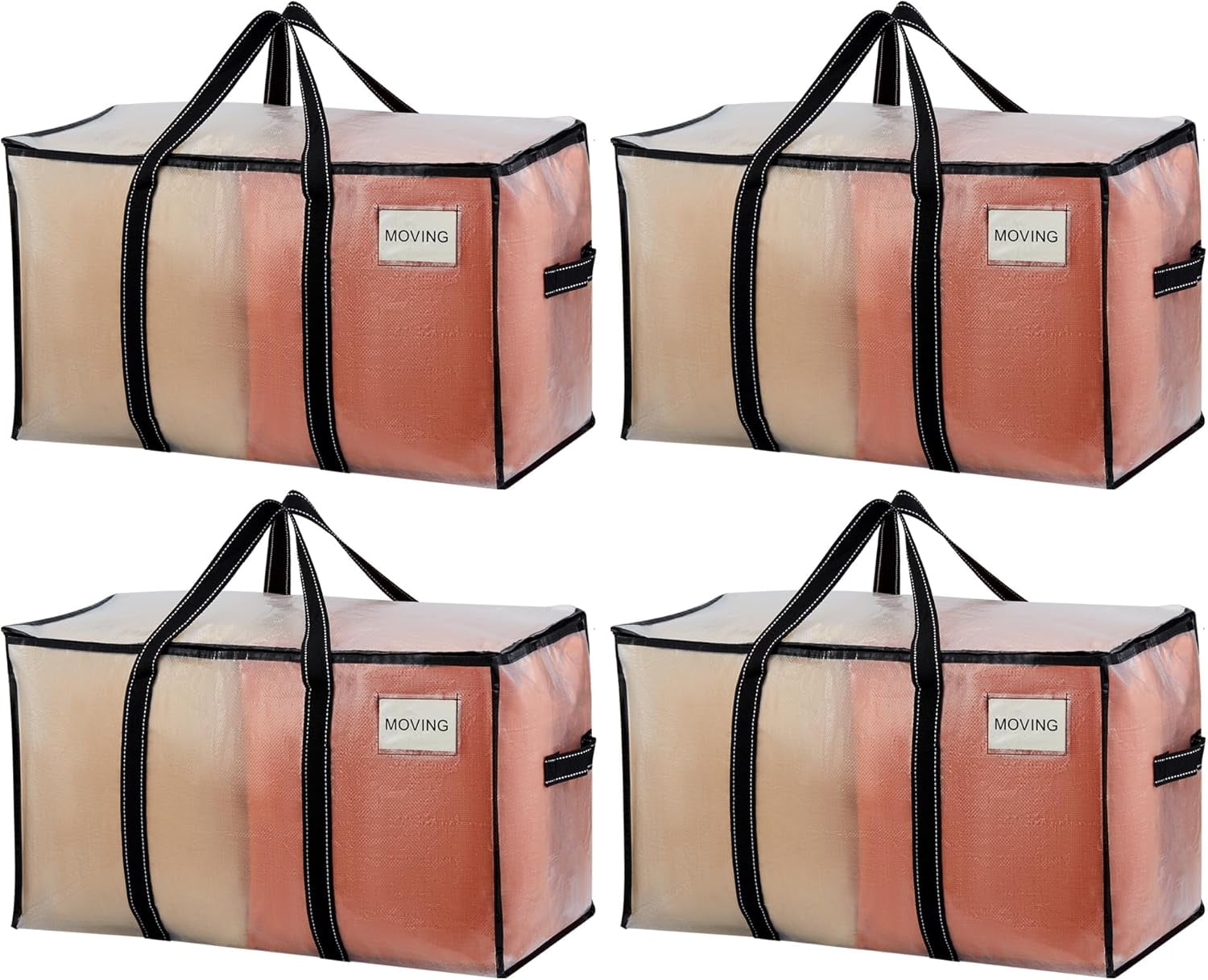 4 Pack Moving Bags, Heavy Duty, Moving Boxes Alternative, Packing ...