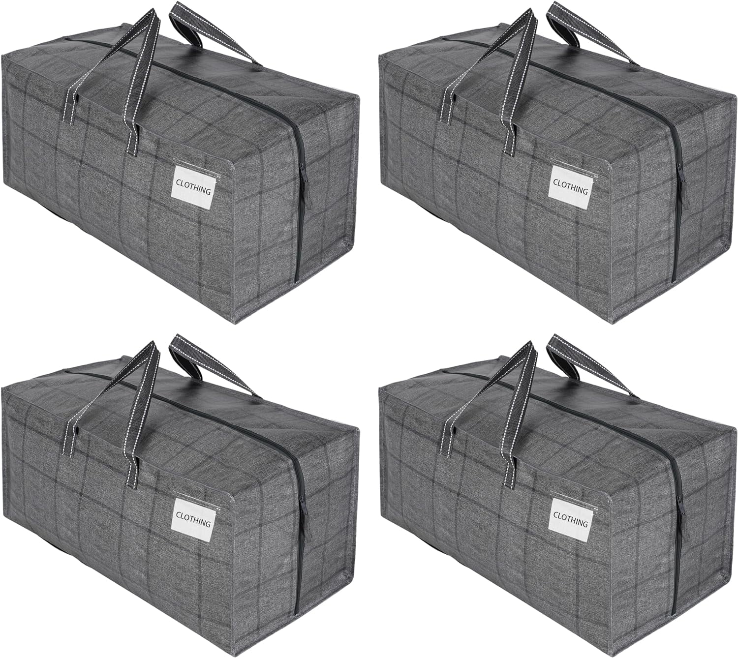 4 Pack Moving Bags w/Backpack Straps, Heavy Duty, Moving Boxes ...