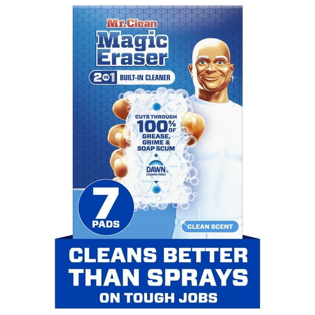 (4 Pack) Mr. Clean Magic Eraser Foaming Sponge, All Purpose Cleaner ...