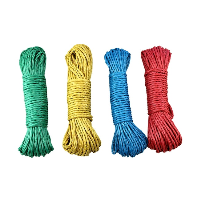 4 Pack Multi Purpose Rope - 3⁄16" x 75' Each Superior Abrasion ...
