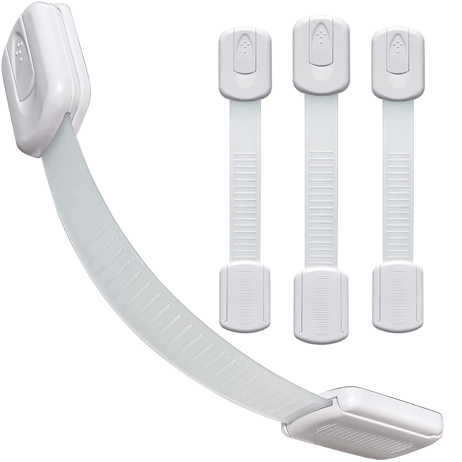 4 Pack Multi-Use Cabinet Locks for Babies - Child Proof Cabinet Latches ...