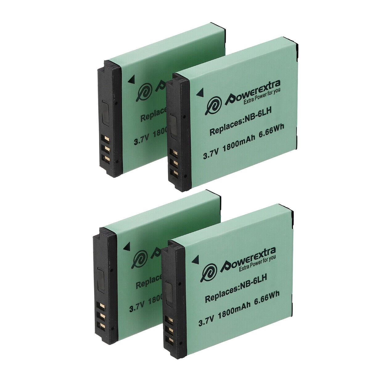 4 Pack NB-6LH NB-6L Battery for Canon Powershot SX500 SX280 SX700 HS ...