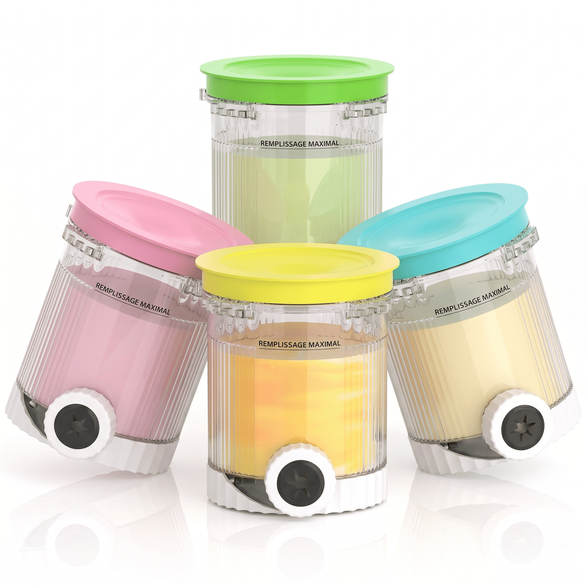4-Pack NC701 Pint Containers with Lids — Compatible with NC700 Series ...