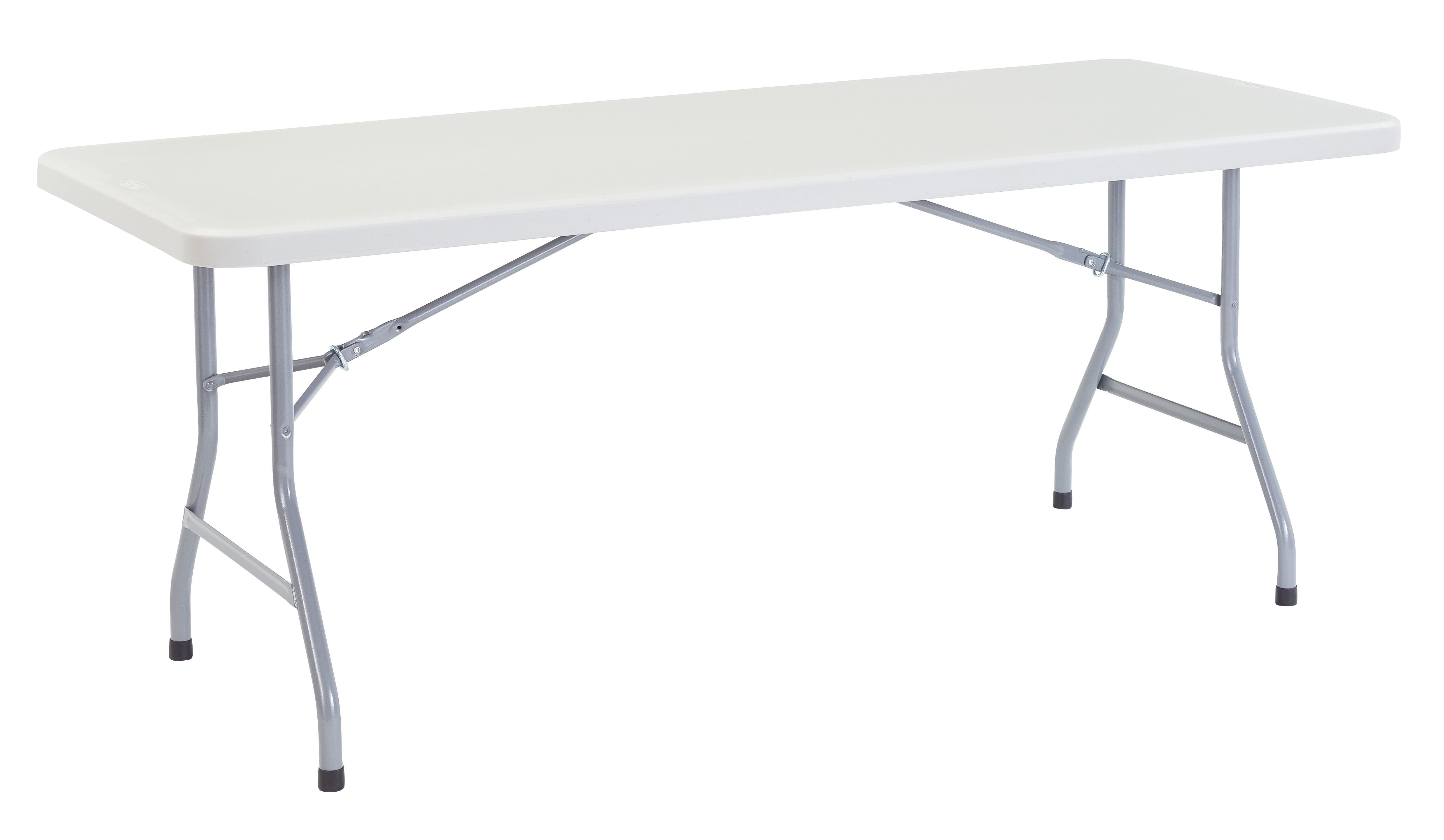 (4 Pack) NPS 30" x 72" Heavy Duty Folding Table, Speckled Grey, 1,000lb ...