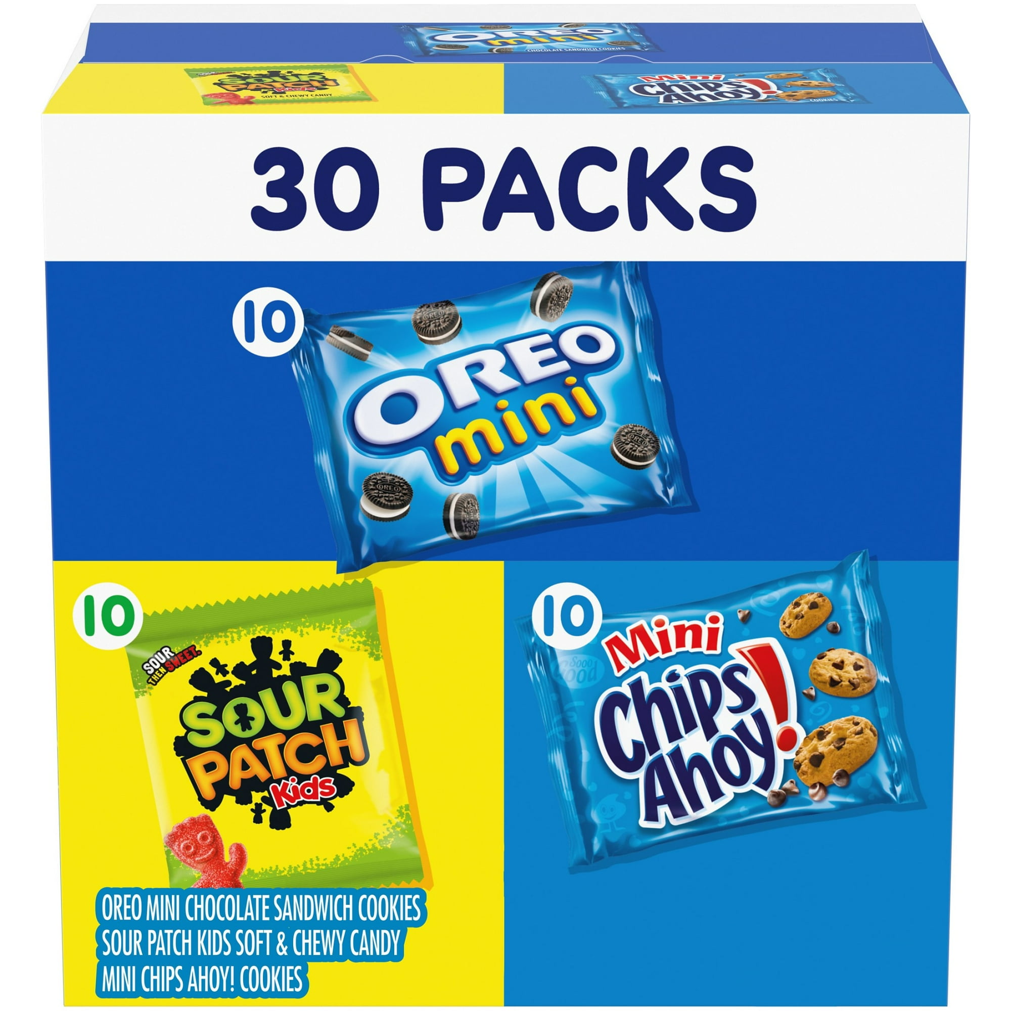 (4 Pack) Nabisco Cookies & Candy Variety Pack, SOUR PATCH KIDS, OREO ...