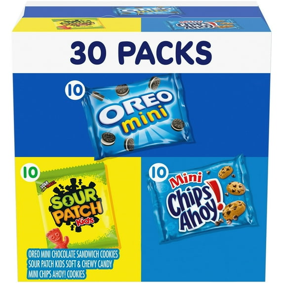 (4 Pack) Nabisco Cookies & Candy Variety Pack, SOUR PATCH KIDS, OREO ...