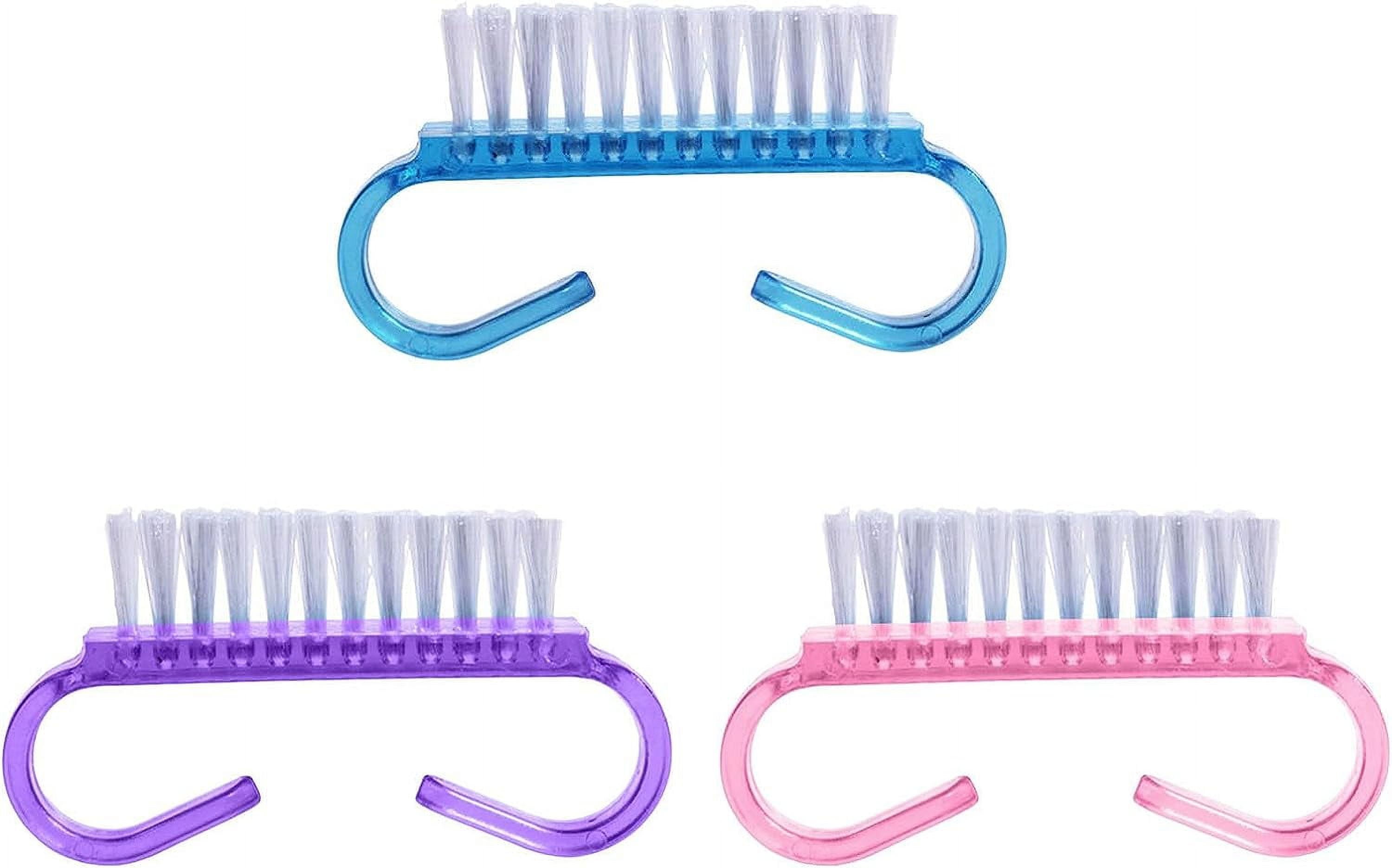 4 Pack Nail Brush With Handle Nail Scrub Cleaning Brush Three Brush ...