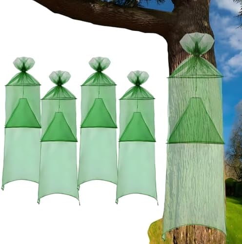 4-Pack Natural Defense Lanternfly Traps – Soft Mesh Tree Protectors ...