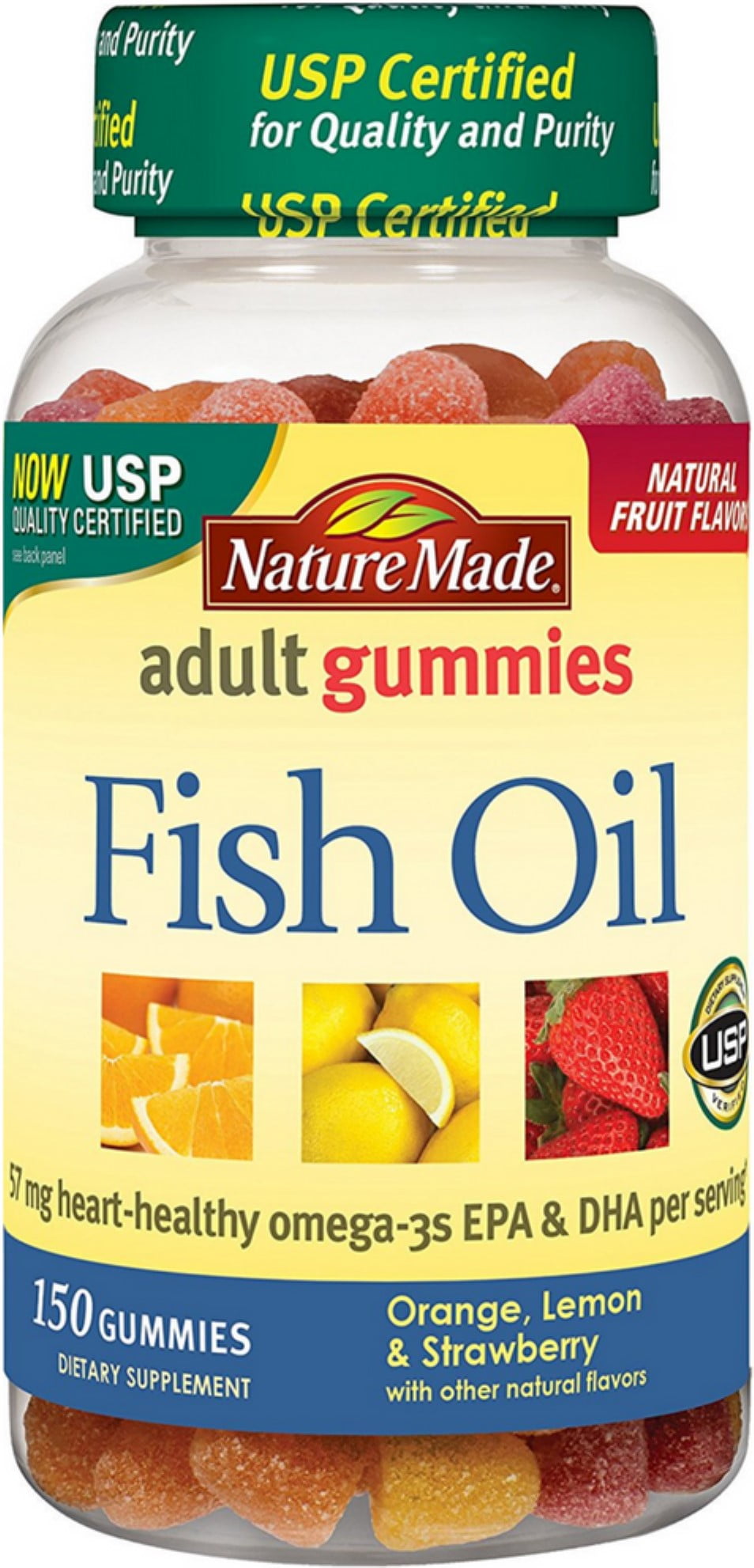 4 Pack - Nature Made Adult Gummies Fish Oil Gummies, Assorted Flavors ...