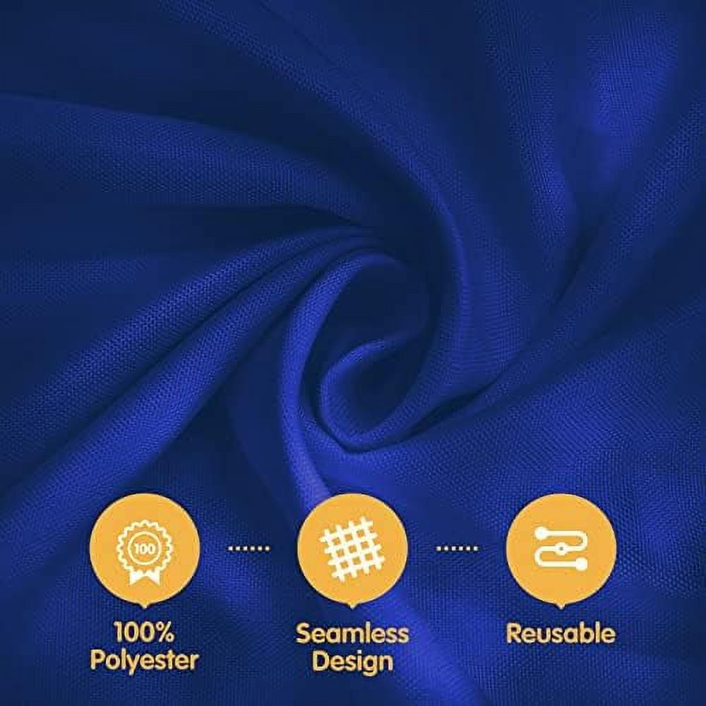4 Pack Navy Blue Tablecloths for 6 Foot Rectangle Tables 90 x 132 Inch ...