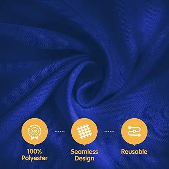 4 Pack Navy Blue Tablecloths for 6 Foot Rectangle Tables 90 x 132 Inch ...