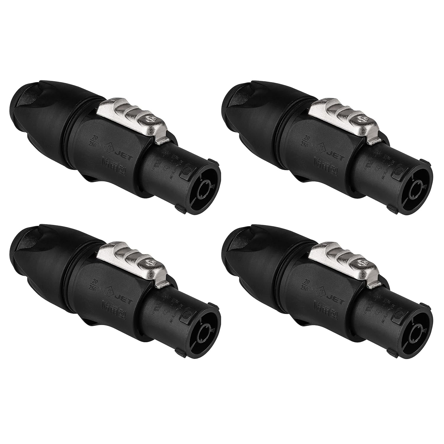 4 Pack Neutrik TRUE1 NAC3FX-W-TOP Female Power Connector 20A Outdoor ...