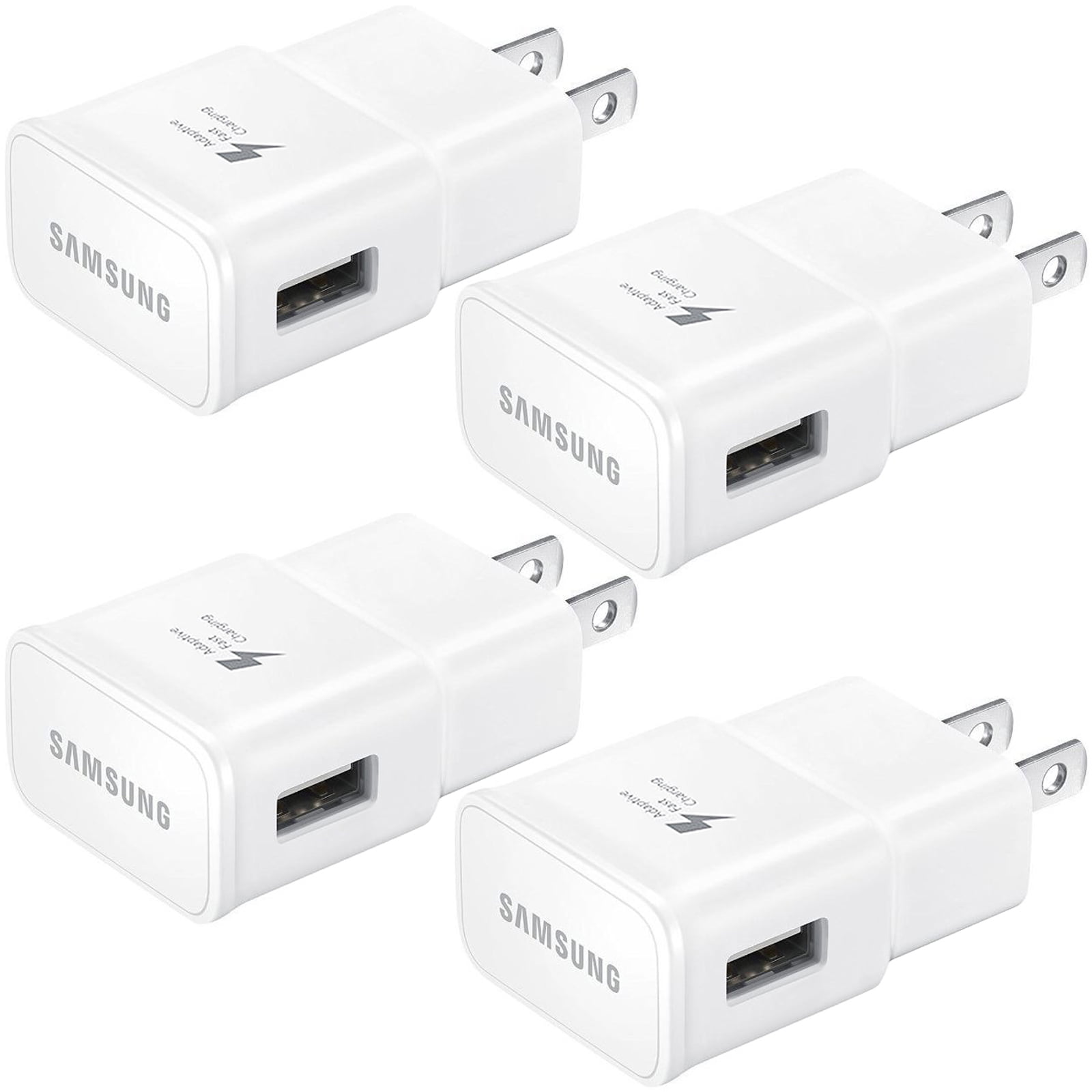 4-Pack New OEM Samsung fast Adaptive Wall Charger for Galaxy S7 S6 Note ...