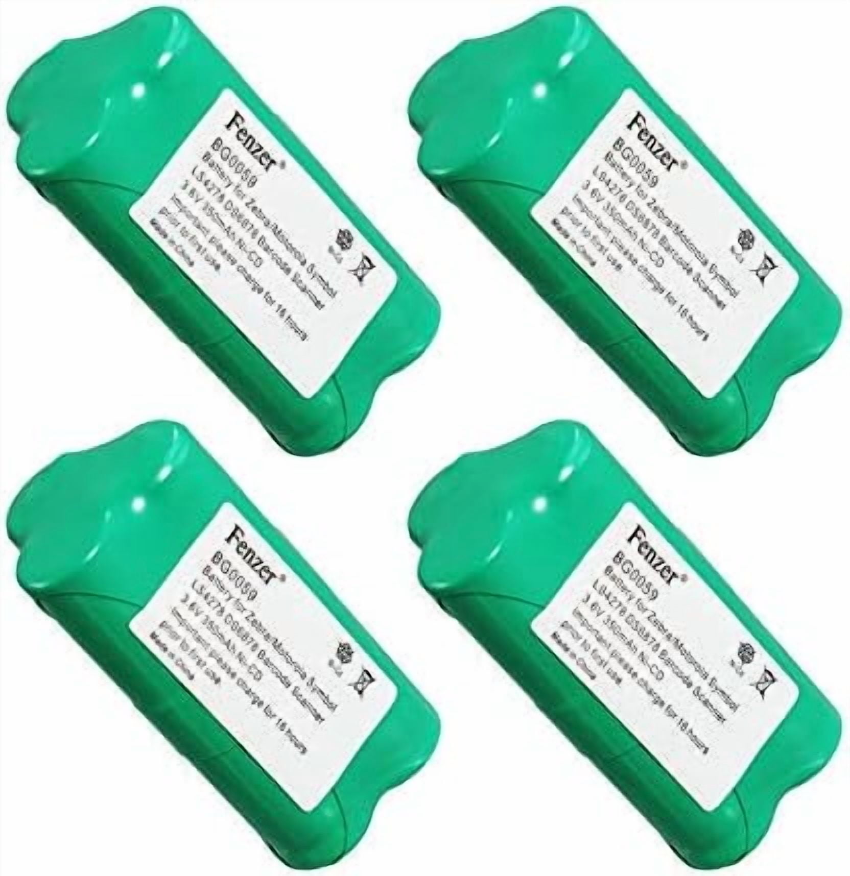 4-Pack Ni-CD Battery 3.6V for Zebra/Motorola Symbol LS4278, DS6878 ...
