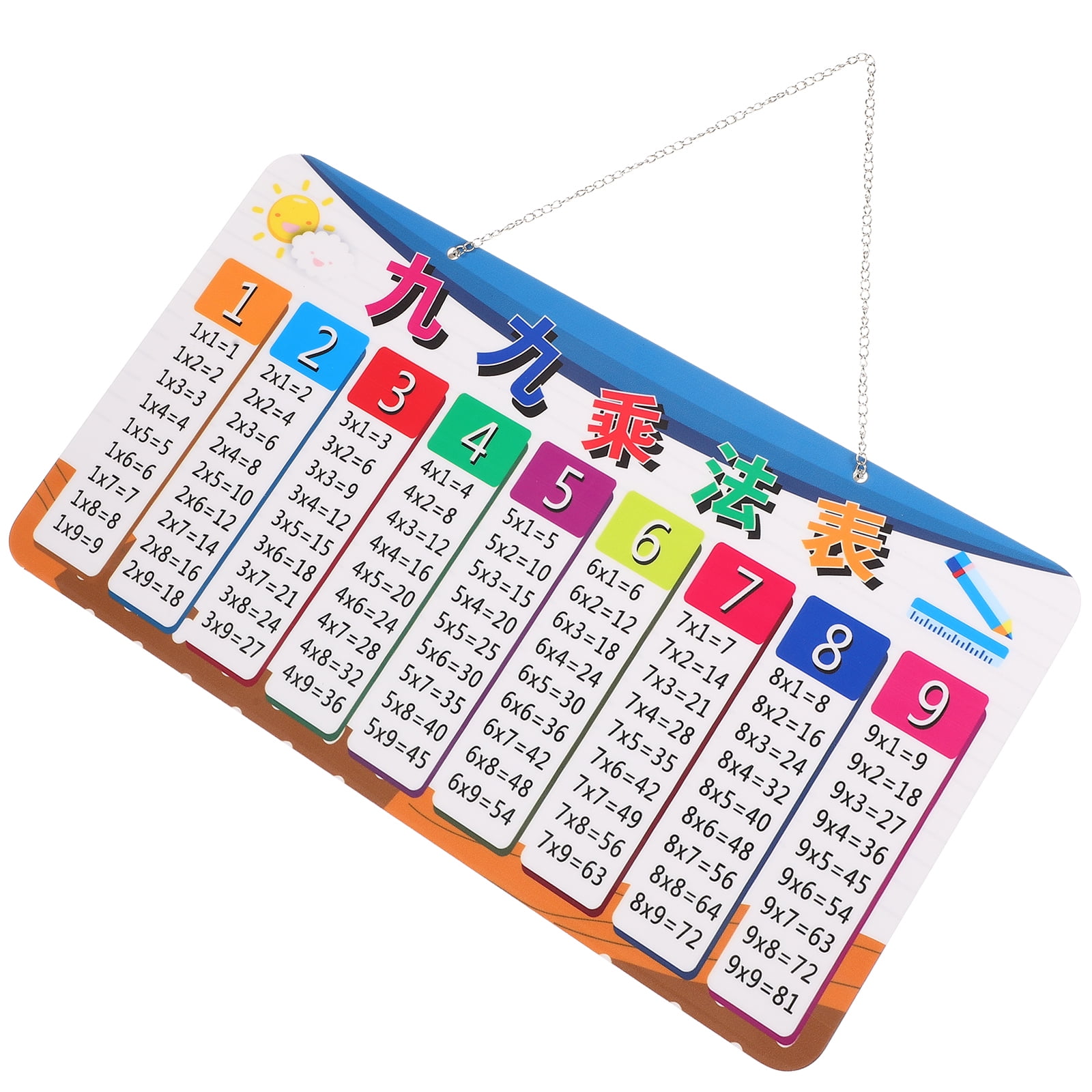 4 Pack Nine Nine Multiplication Table Toys Multiplication Board Kids ...