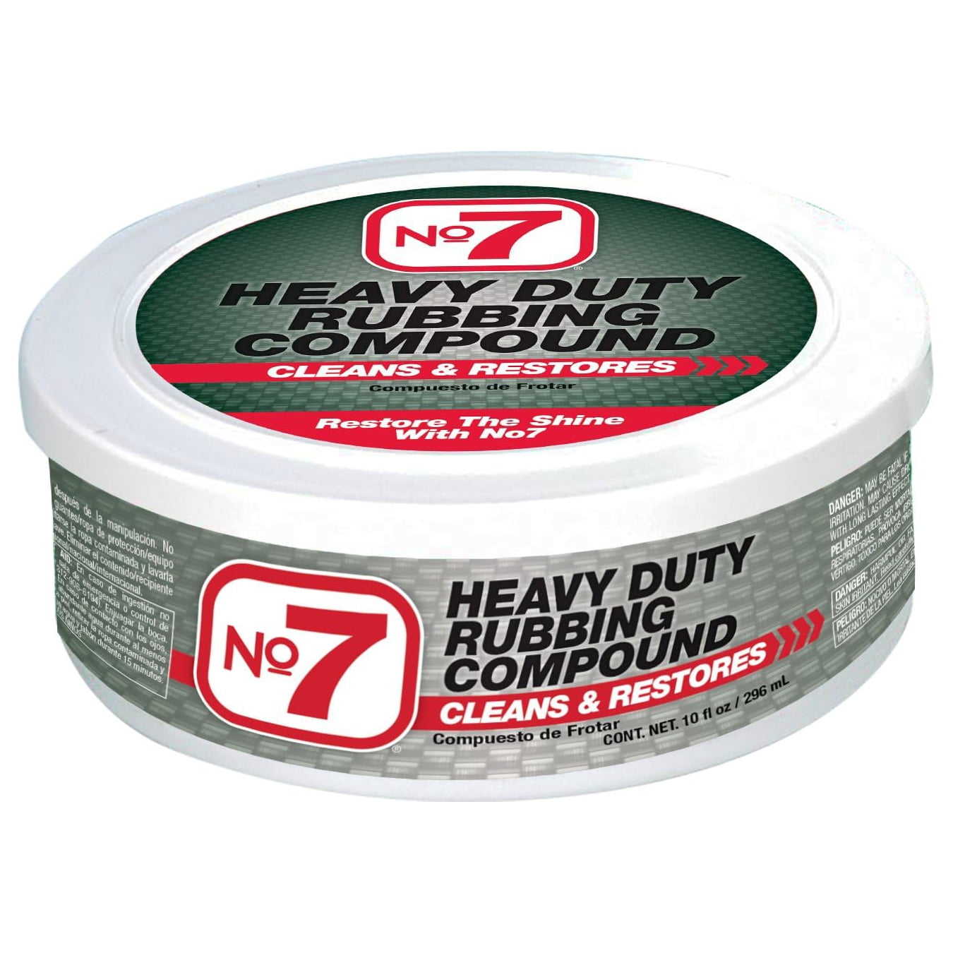 4 Pack No.7 Heavy Duty Rubbing Compound - 10 Fl Oz - Cleans and ...